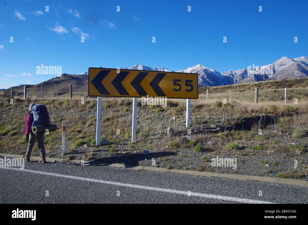 State Highway 73 alternative Te Araroa Trail route. South Island. New ...