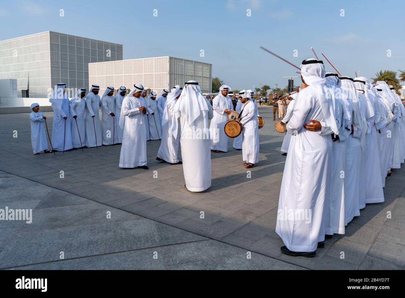 Middle Eastern Arabic Culture - Emirati Men performing Al Ayala ...