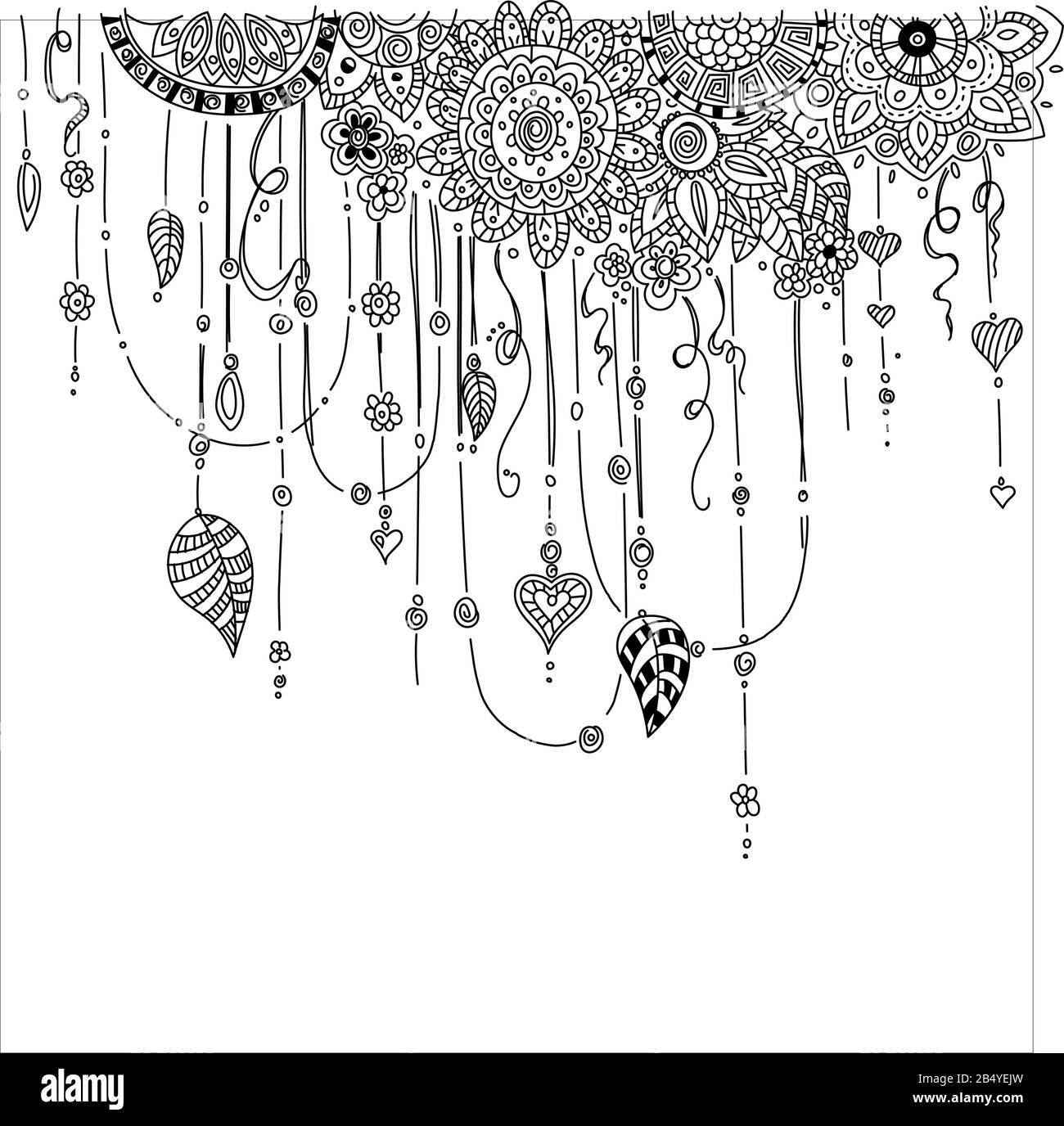 Zentangle inspired hi-res stock photography and images - Alamy