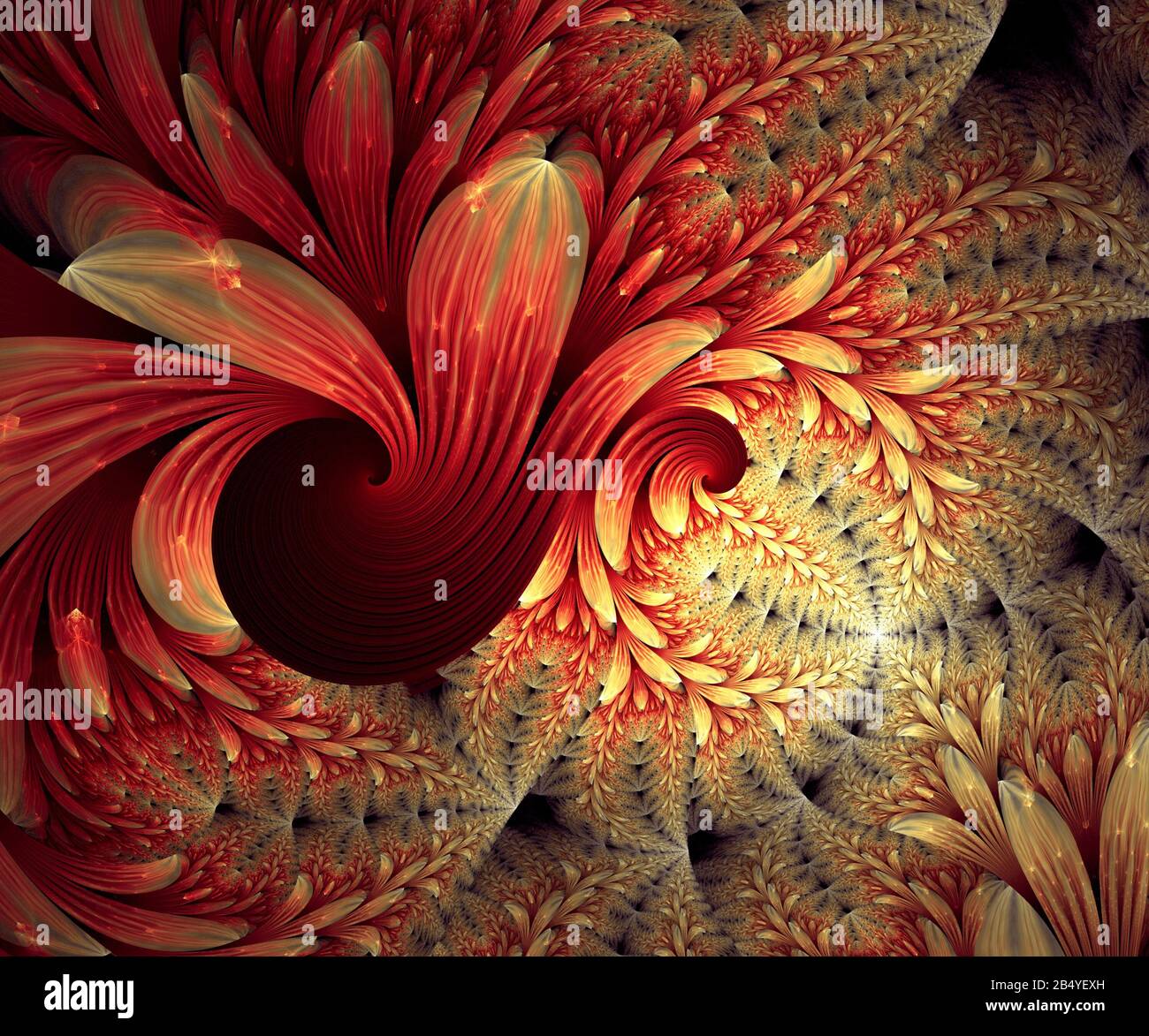Computer generated fractal artwork for creative art,design and ...