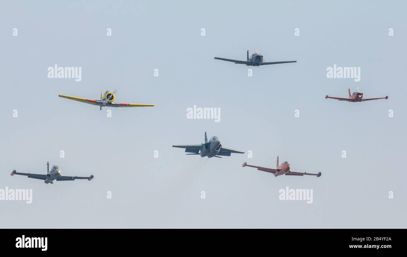 Aircrafts at Milano Linate Airshow 2019 Stock Photo - Alamy