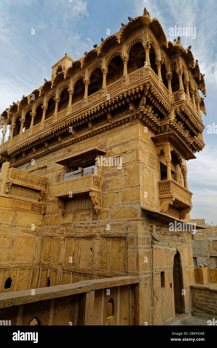 Jaisalmer, Rajasthan, india. 20th Jan, 2014. The Salam Singh Ki Haveli ...