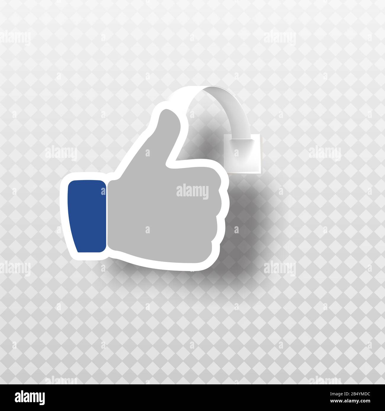 Thumb up tag isolated on transparent background. Vector design element ...