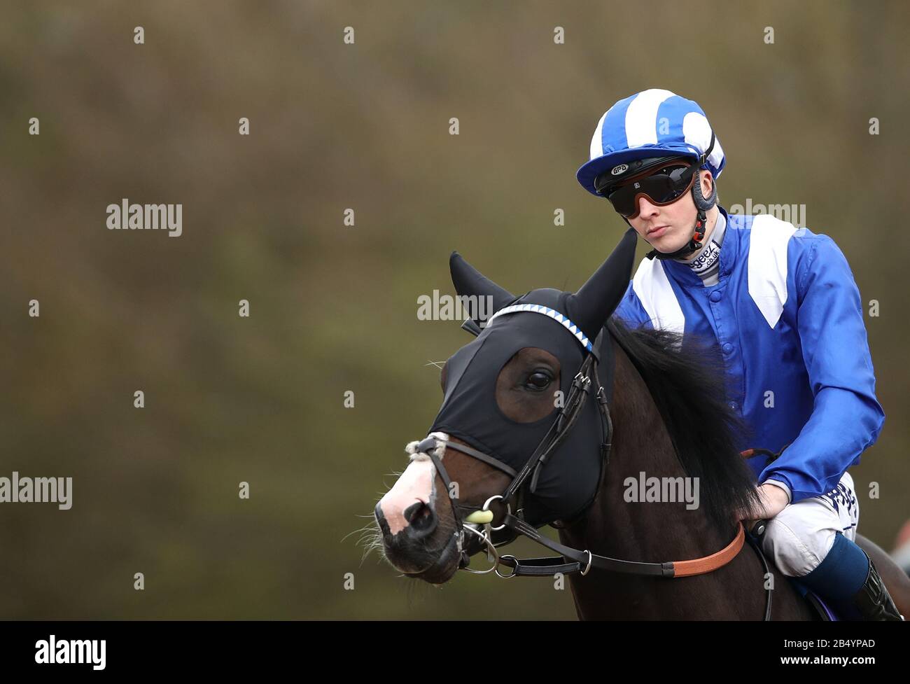 David Probert on Habub before riding in the Bombardier British Hopped Amber Beer Lady Wulfrana ...