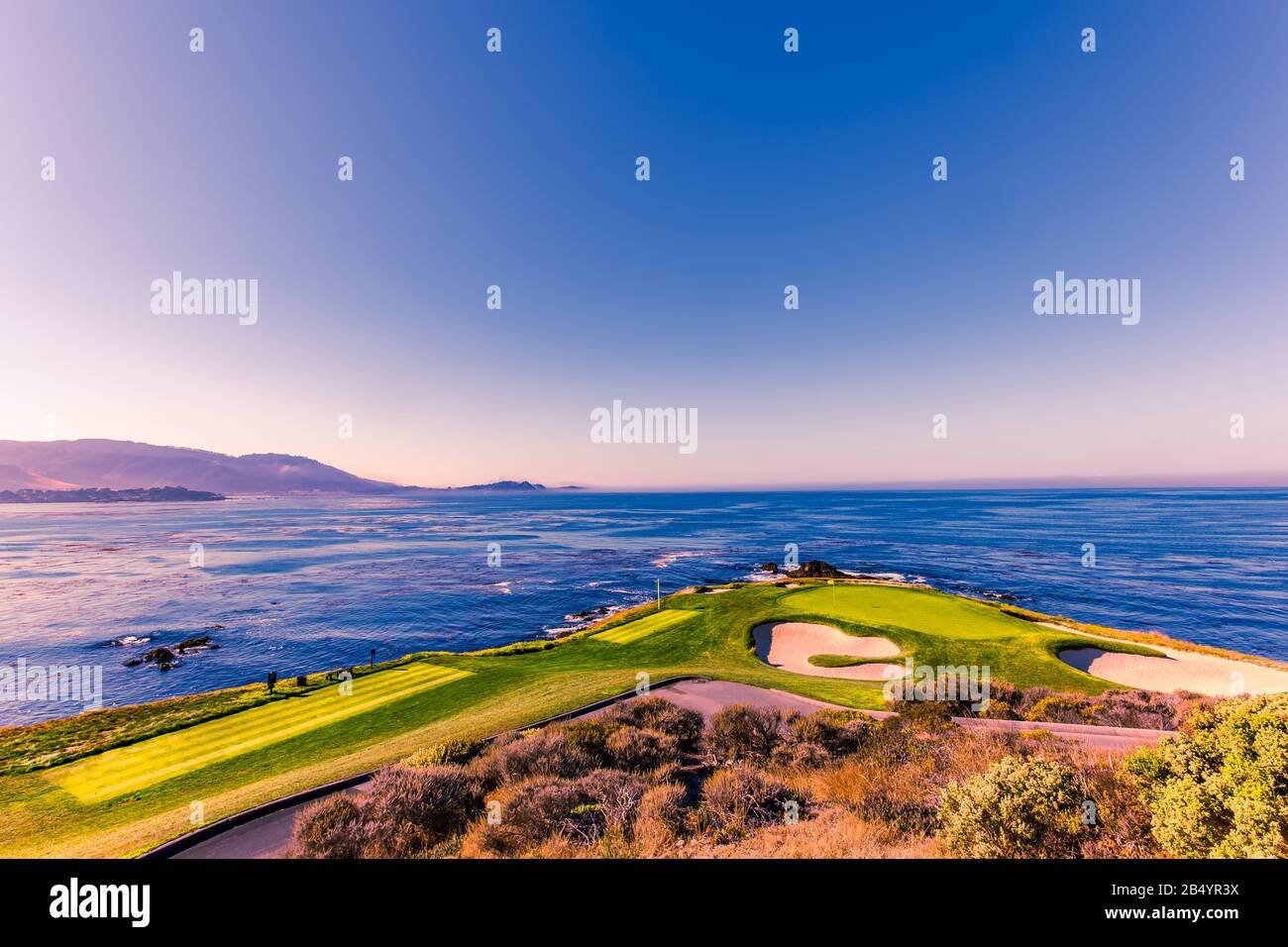 Pebble Beach golf course, Monterey, California, usa Stock Photo - Alamy