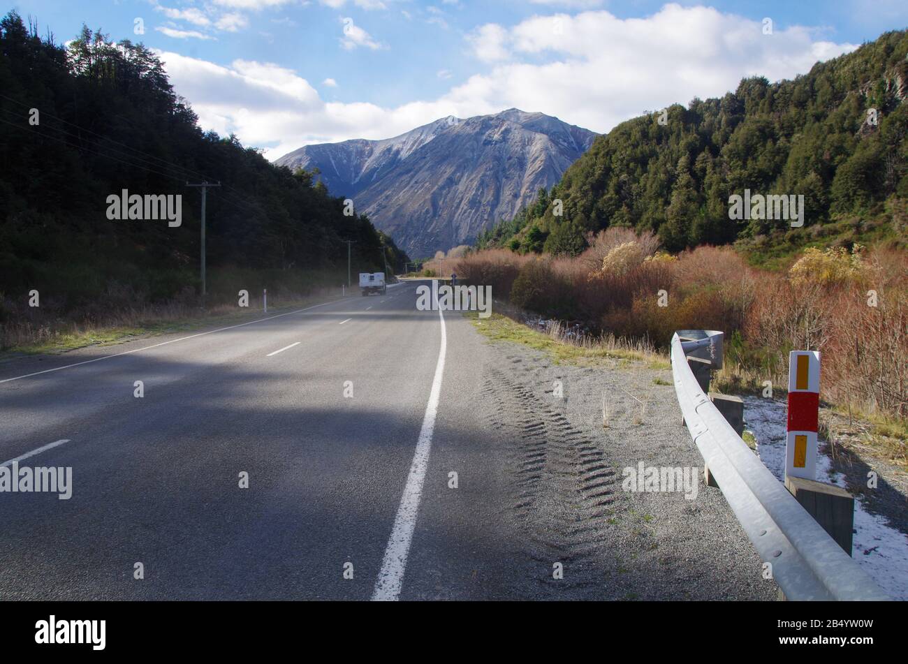 State Highway 73 alternative Te Araroa Trail route. South Island. New ...