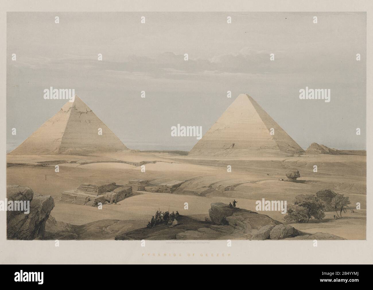 Pyramids of giza in the 19th century hi-res stock photography and ...