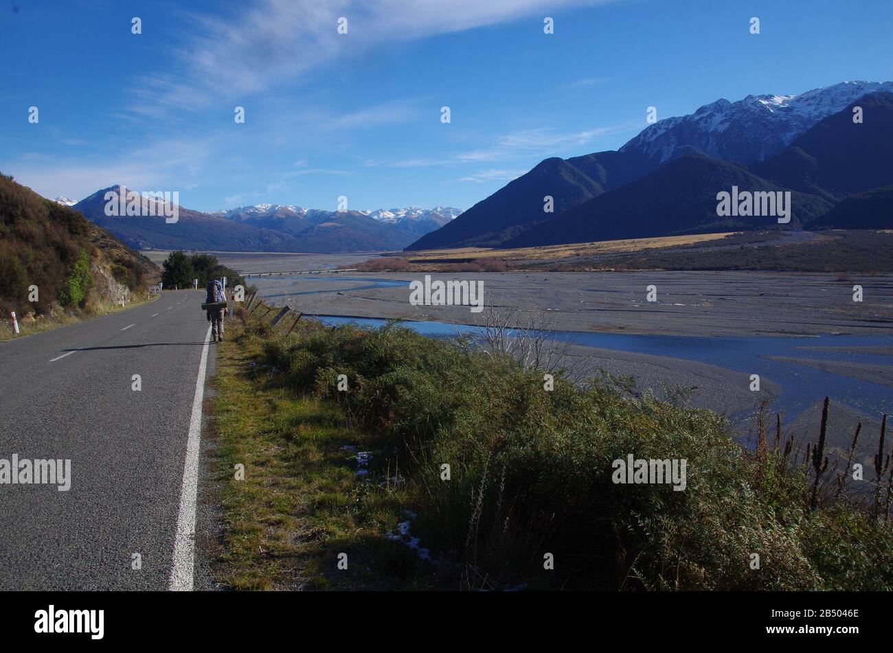 State Highway 73 alternative Te Araroa Trail route. South Island. New ...