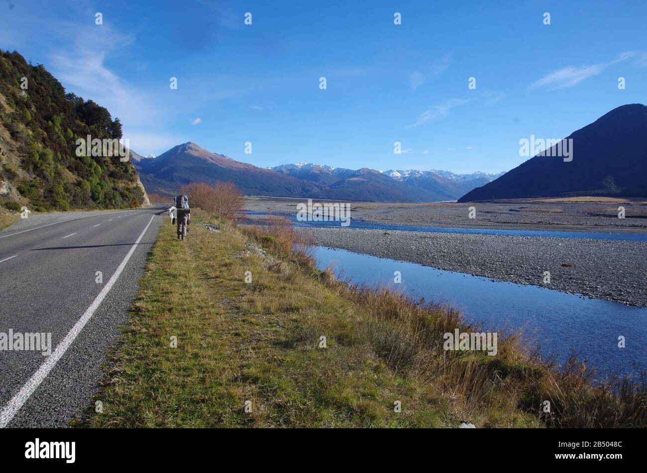 State Highway 73 alternative Te Araroa Trail route. South Island. New ...