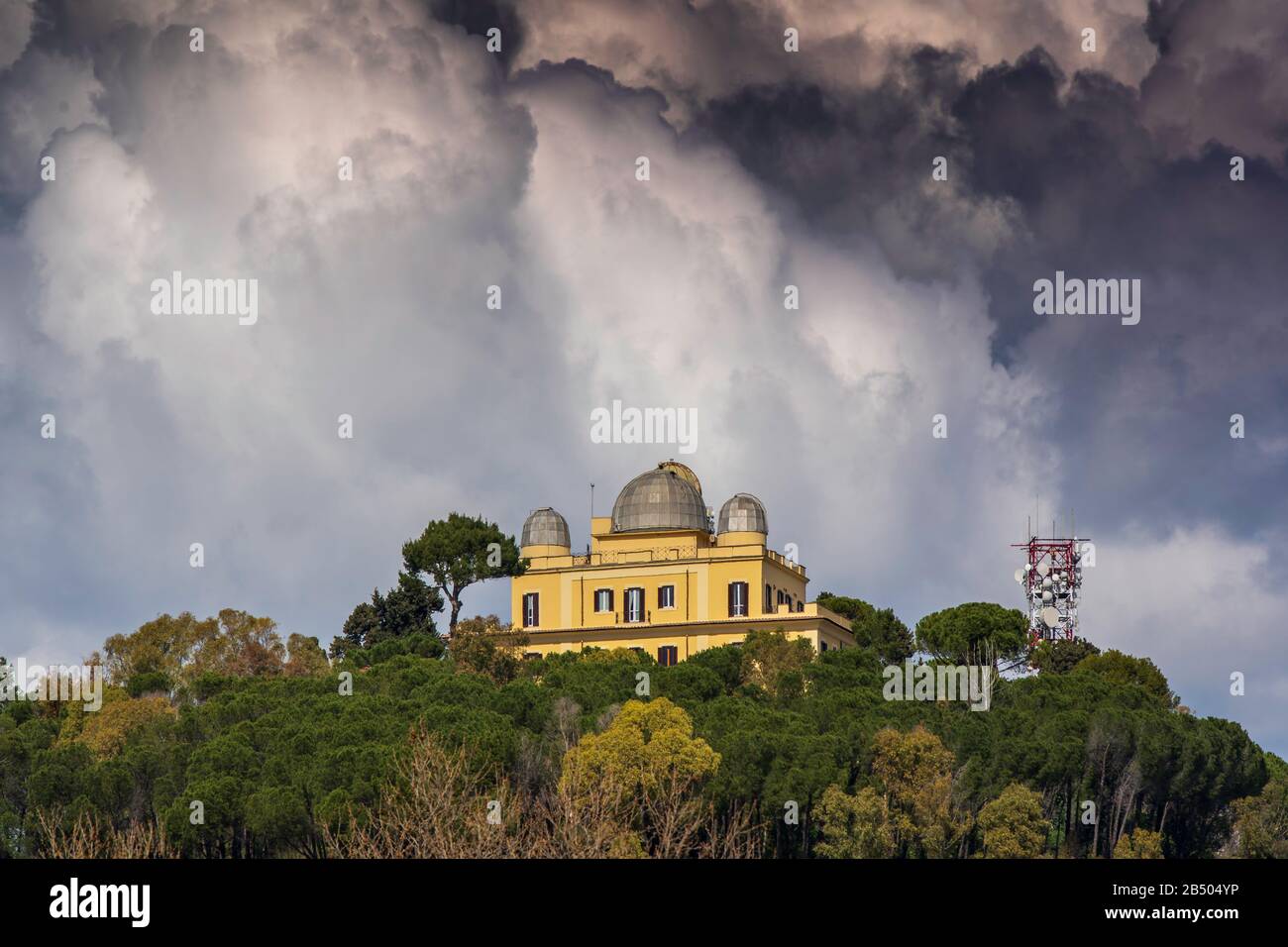 Monte Mario observatory Stock Photo - Alamy