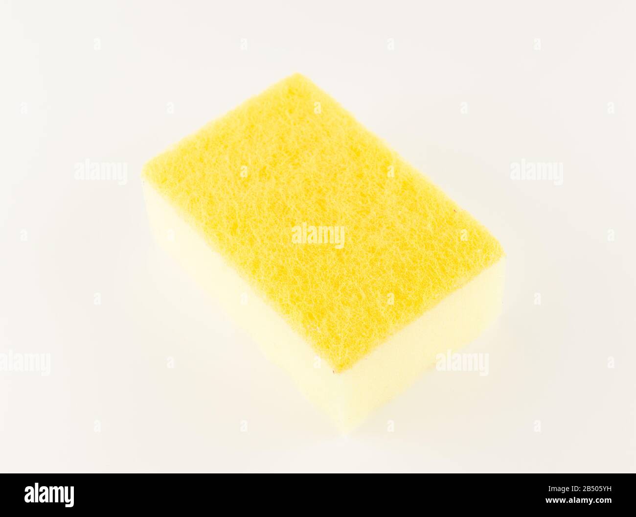 colorful foam rubber sponges isolated on a white background for washing ...