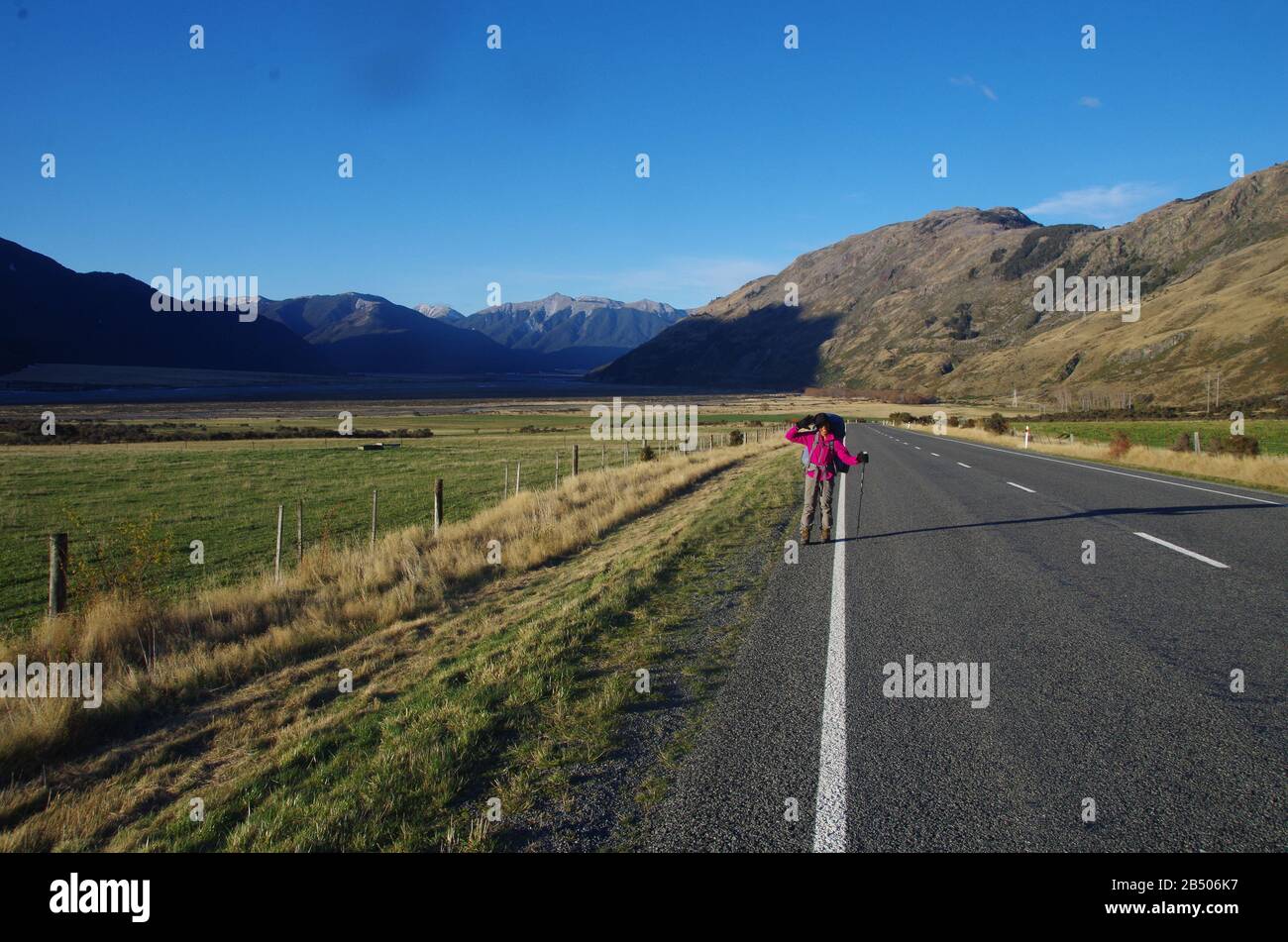 State Highway 73 alternative Te Araroa Trail route. South Island. New ...