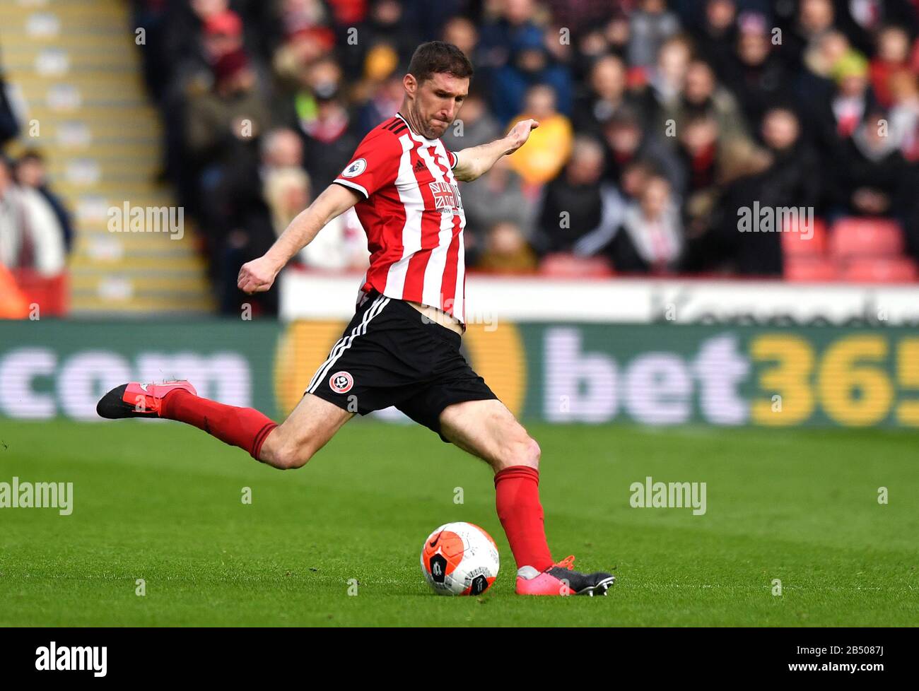 Sheffield United's Chris Basham during the Premier League match at ...