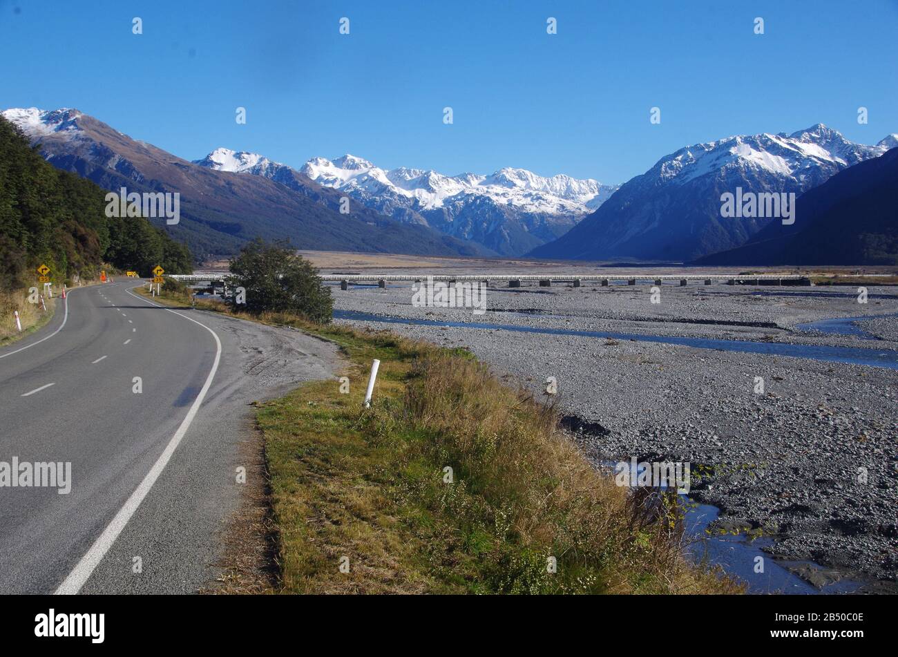 State Highway 73 alternative Te Araroa Trail route. South Island. New ...