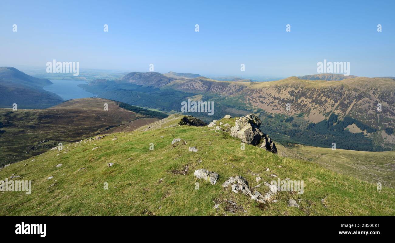 The Ennerdale Valley and mountains from Scoat Fell Stock Photo - Alamy