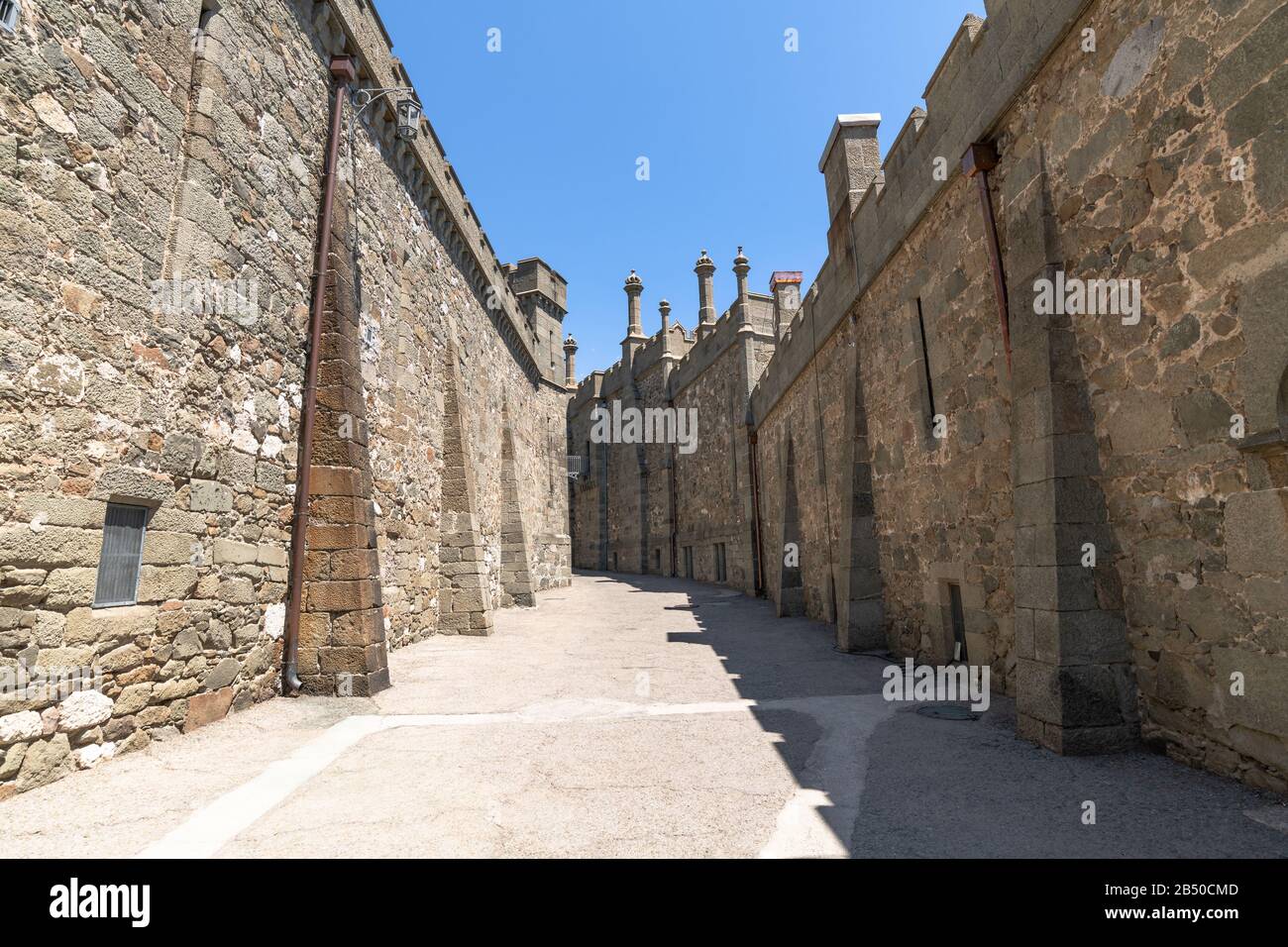 Alupka, Crimea - July 6. 2019. Shuvalovsky passage in Vorontsov Palace ...