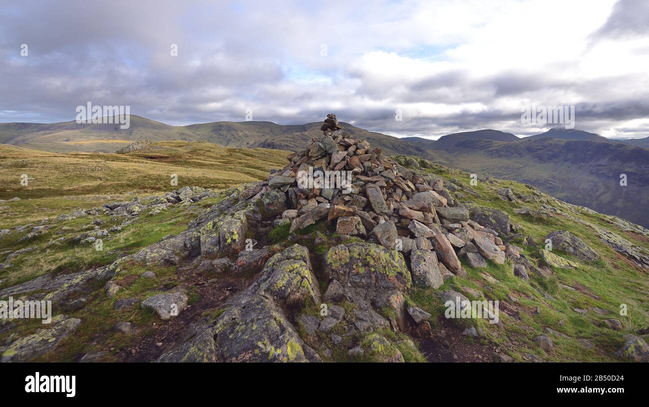 The Wasdale fells from Middle Fell Stock Photo - Alamy