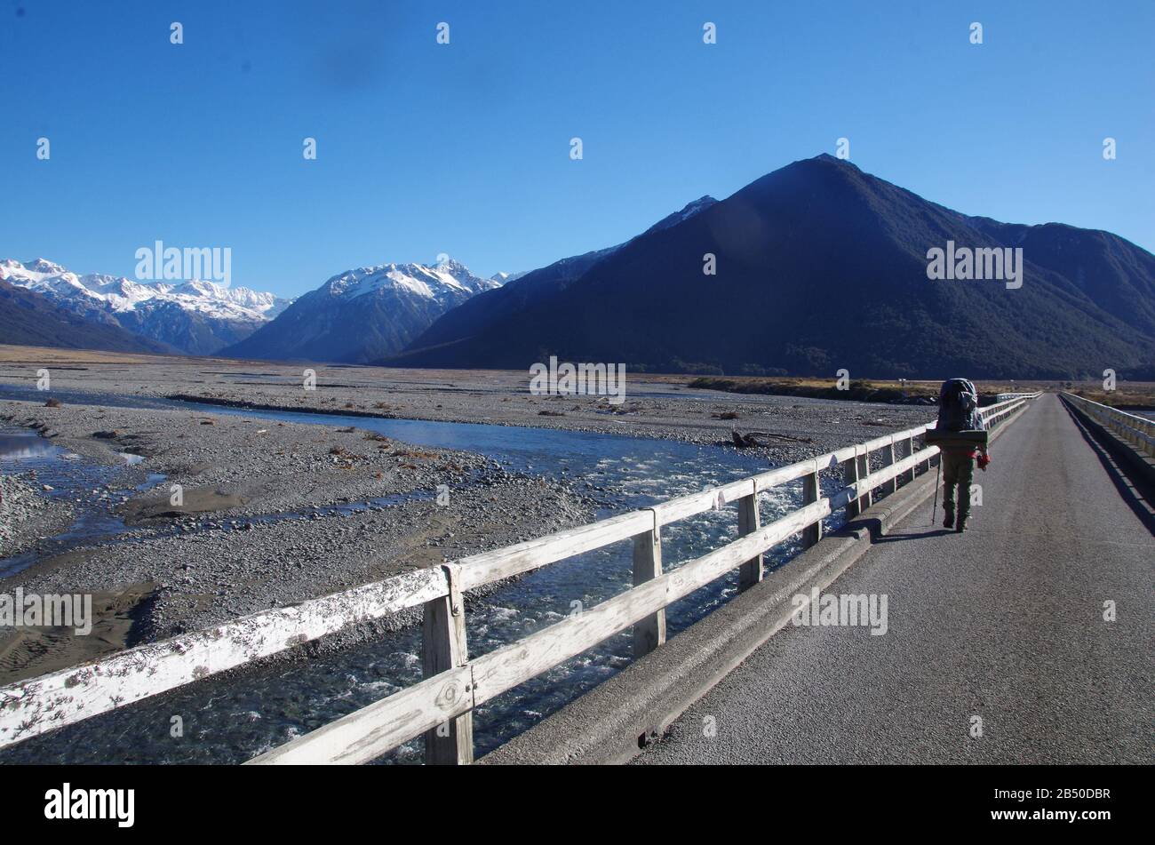 State Highway 73 alternative Te Araroa Trail route. South Island. New ...