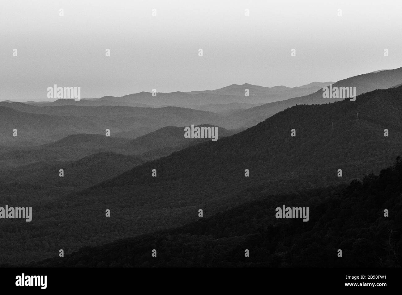 View from mount pisgah Black and White Stock Photos & Images - Alamy