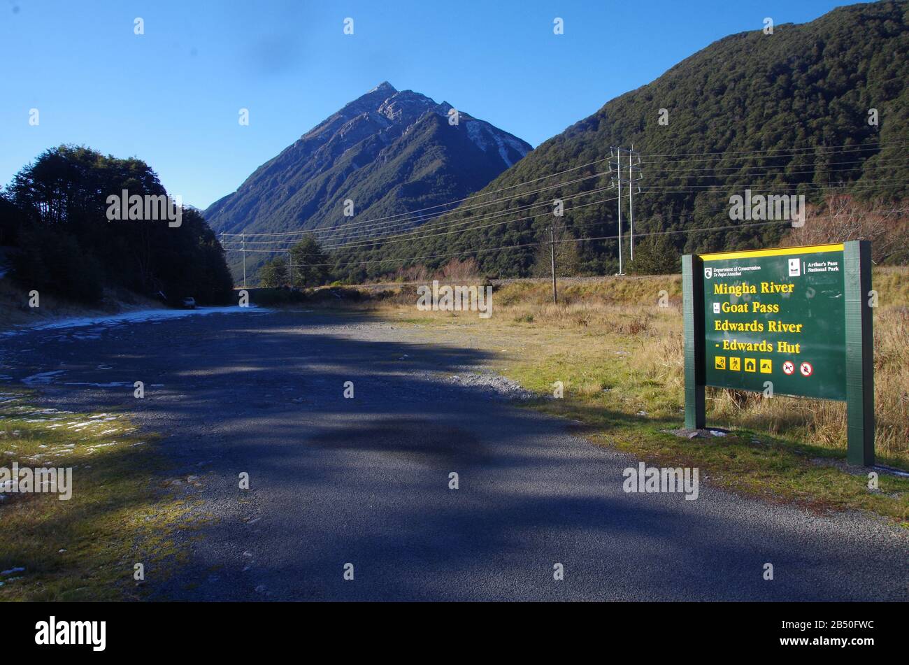 State Highway 73 alternative Te Araroa Trail route. South Island. New ...