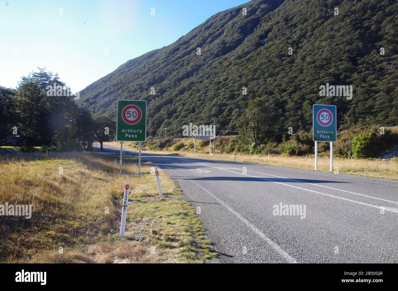 State Highway 73 alternative Te Araroa Trail route. South Island. New ...