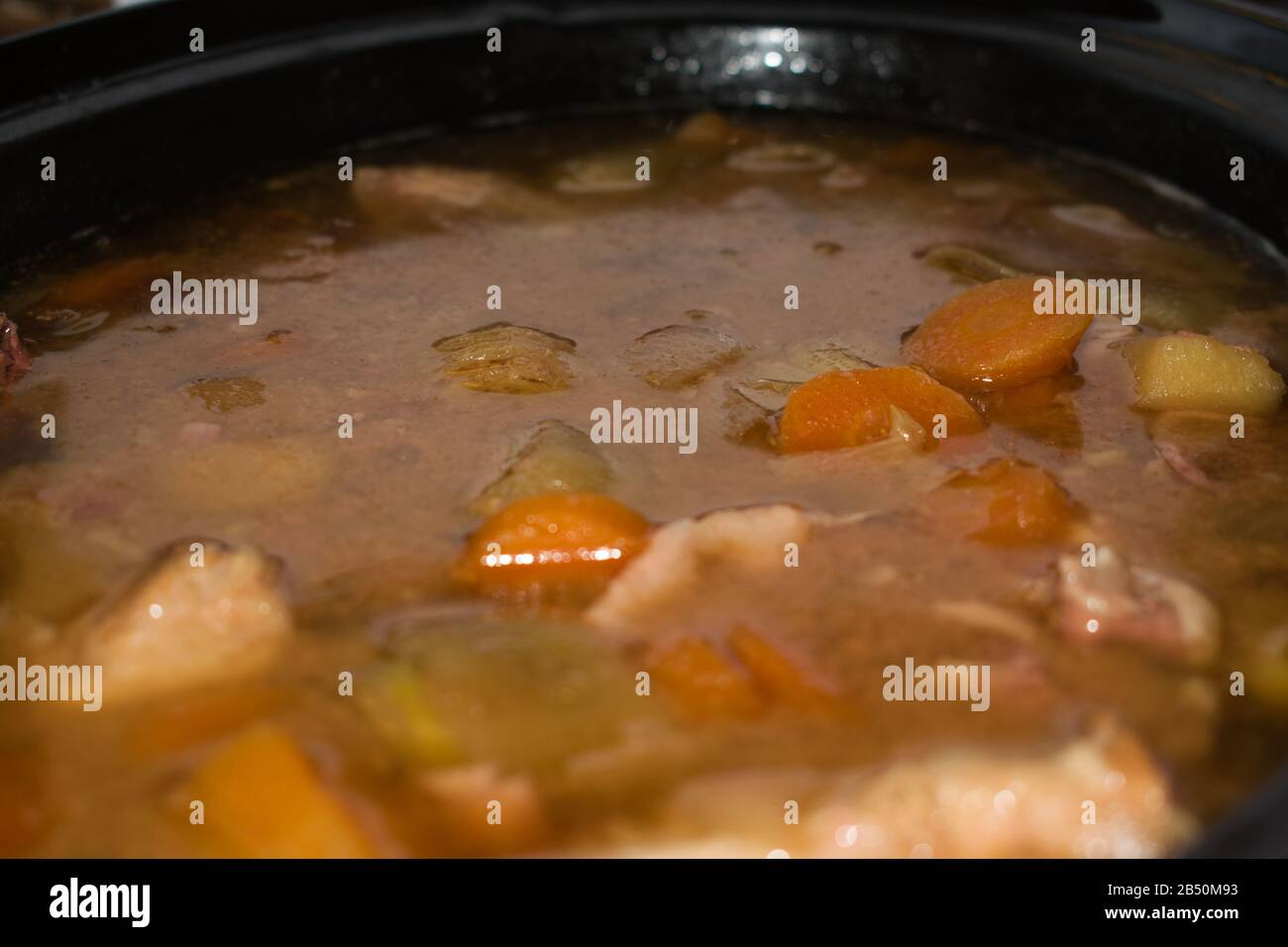 Chicken Stew with winter vegetables, close up Stock Photo - Alamy