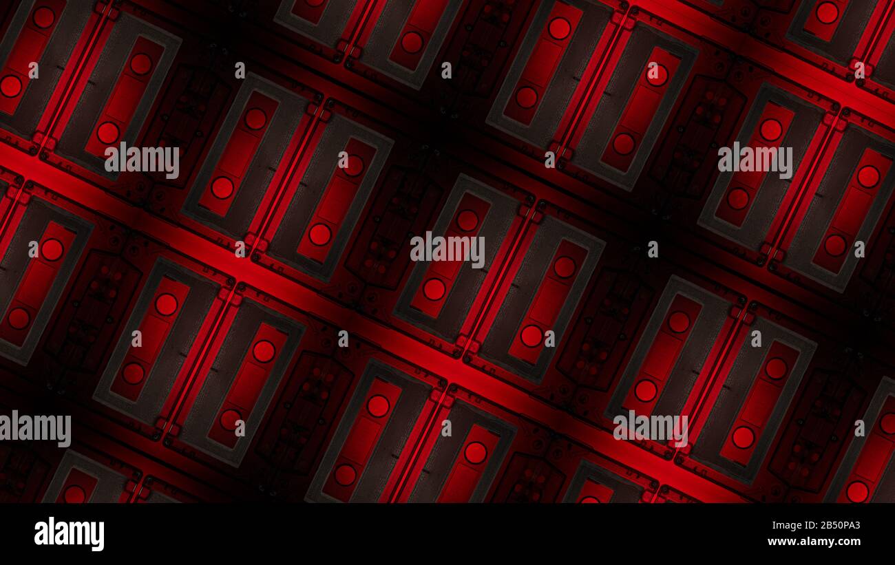 Cassettes in extraordinary red abstract background, retro music concept ...