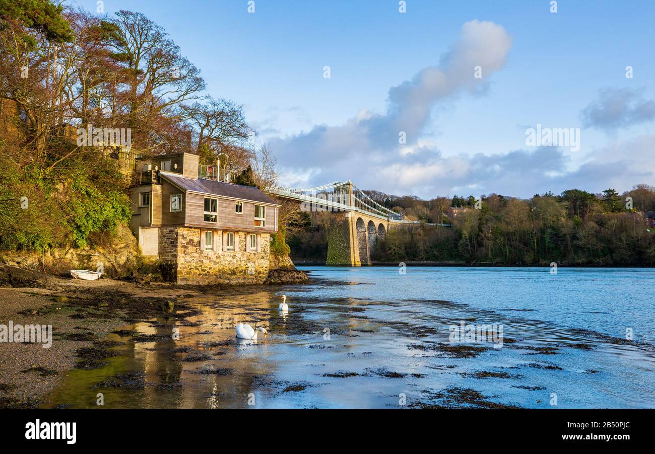 Anglesey menai bridge hi-res stock photography and images - Alamy