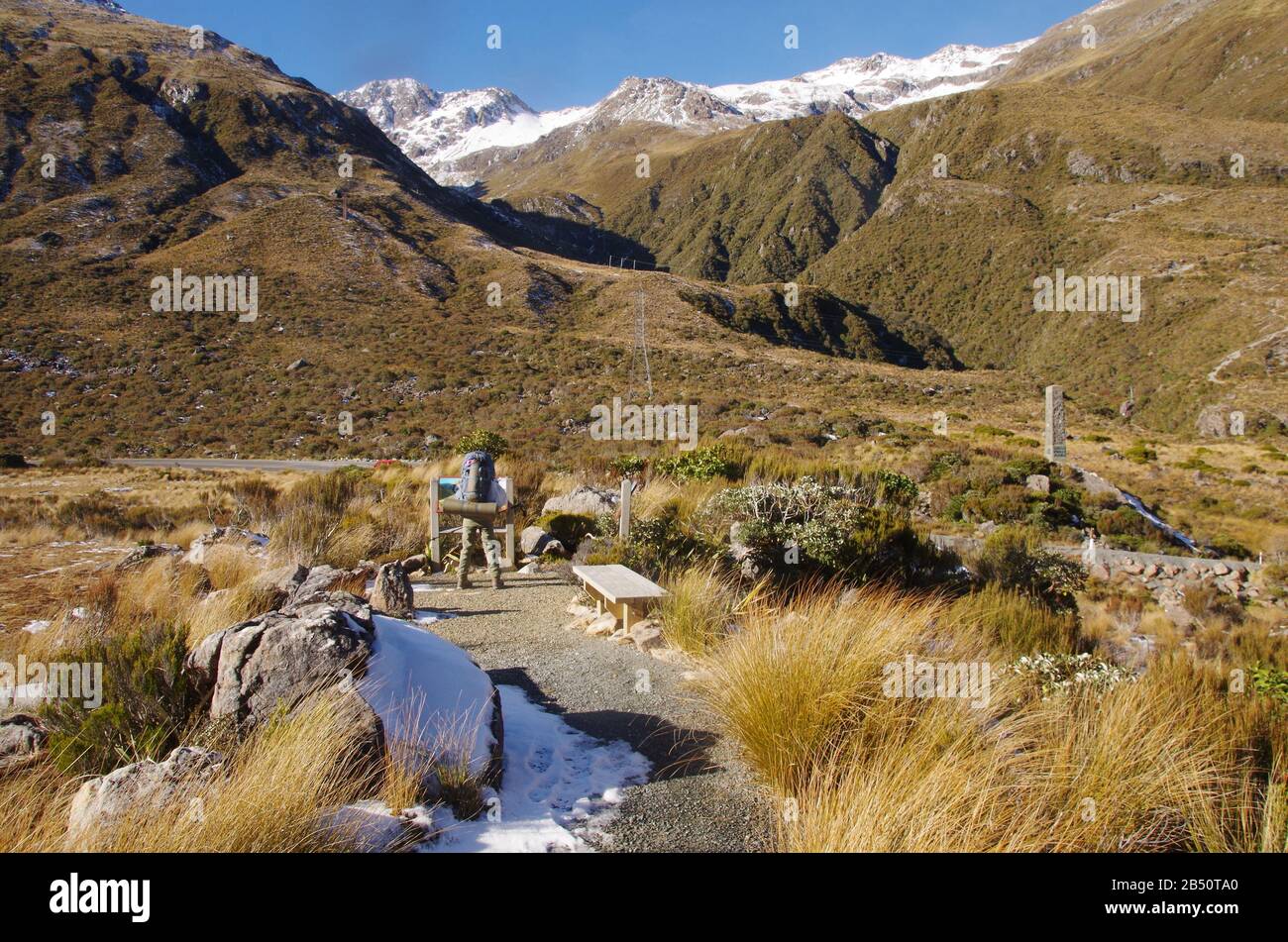 State Highway 73 alternative Te Araroa Trail route. South Island. New ...