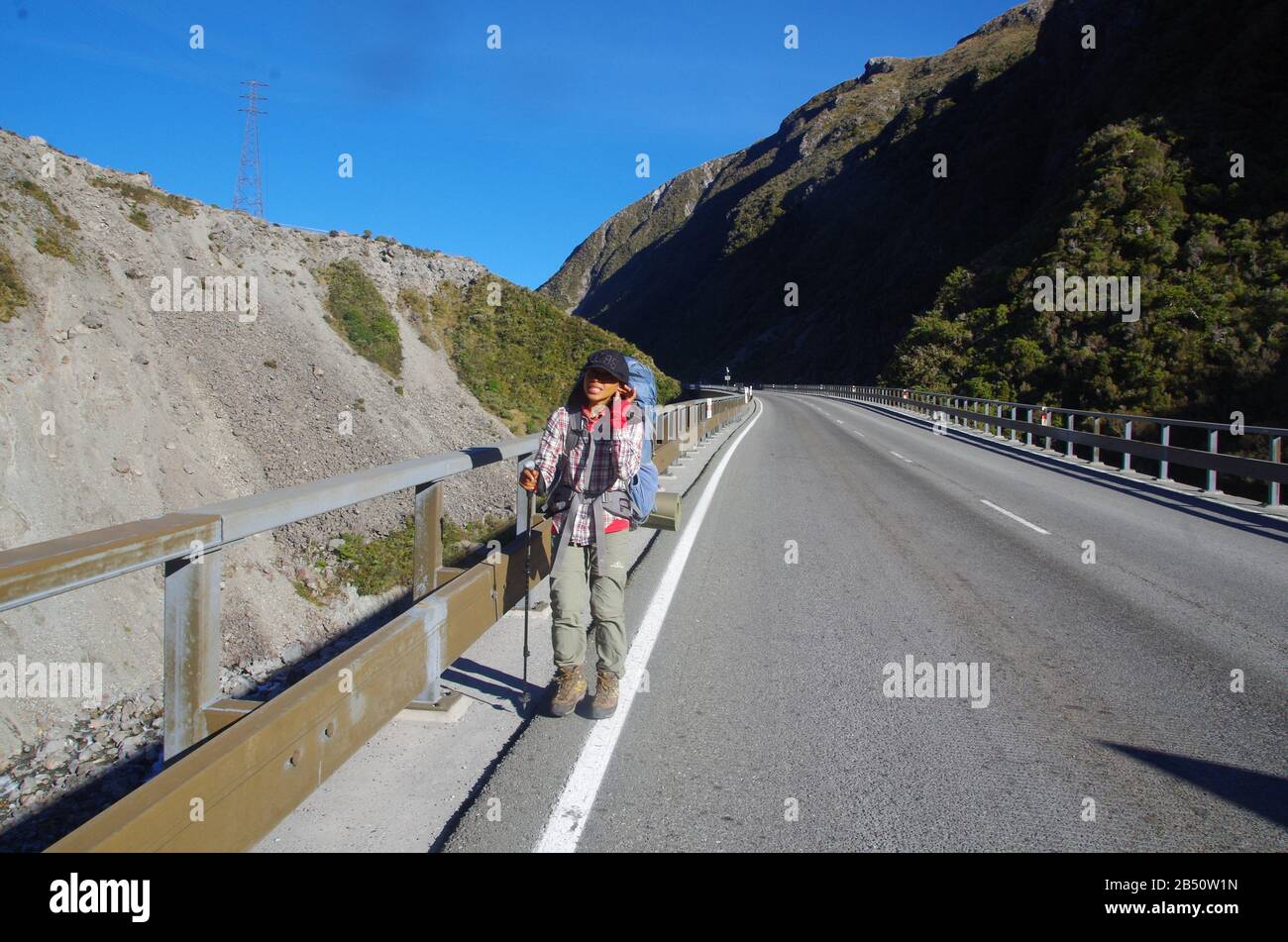 State Highway 73 alternative Te Araroa Trail route. South Island. New ...