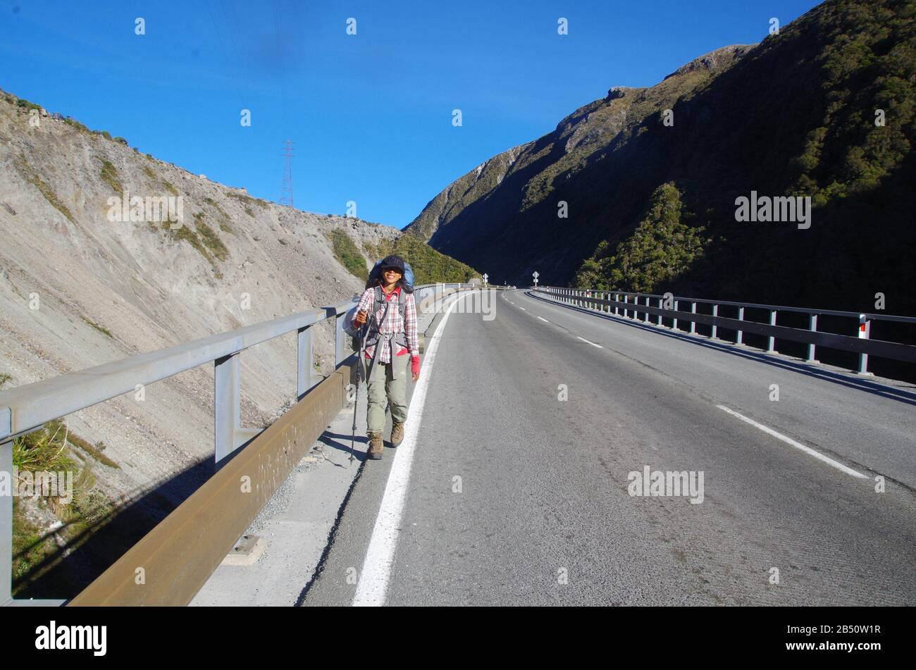State Highway 73 alternative Te Araroa Trail route. South Island. New ...