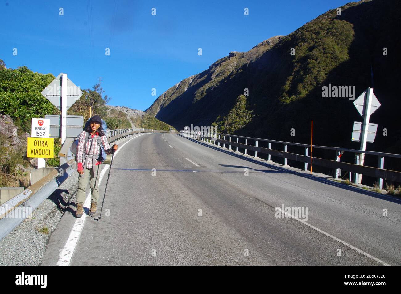 State Highway 73 alternative Te Araroa Trail route. South Island. New ...