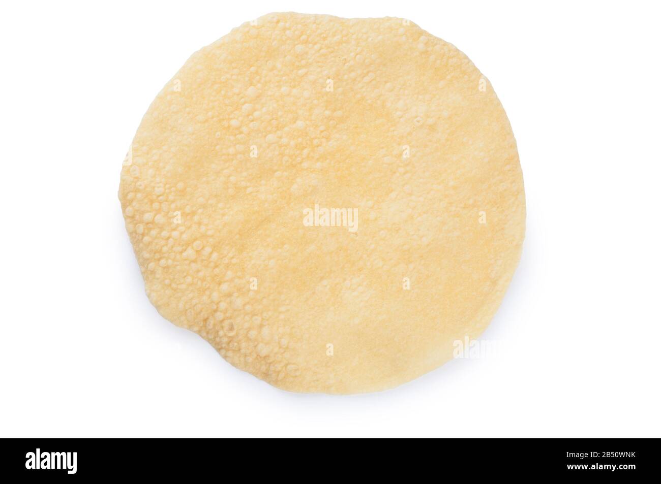 Studio shot of poppadom cut out against a white background - John ...