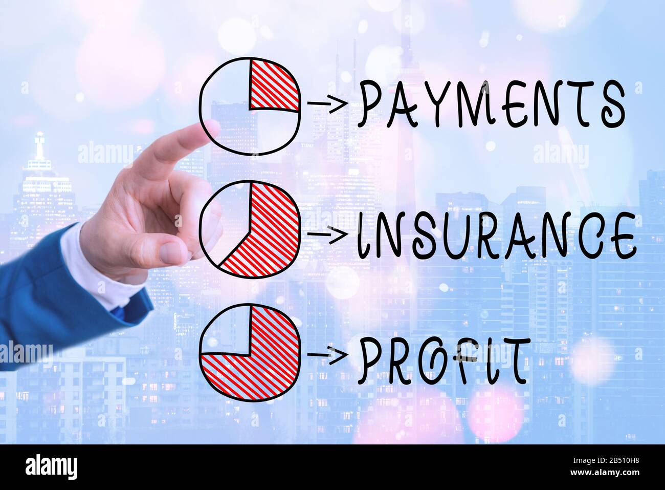 Writing note showing Fintech. Business concept for Financial technology ...