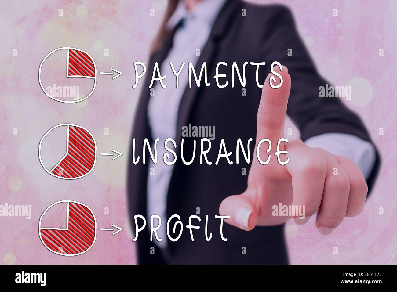 Writing note showing Fintech. Business concept for Financial technology ...