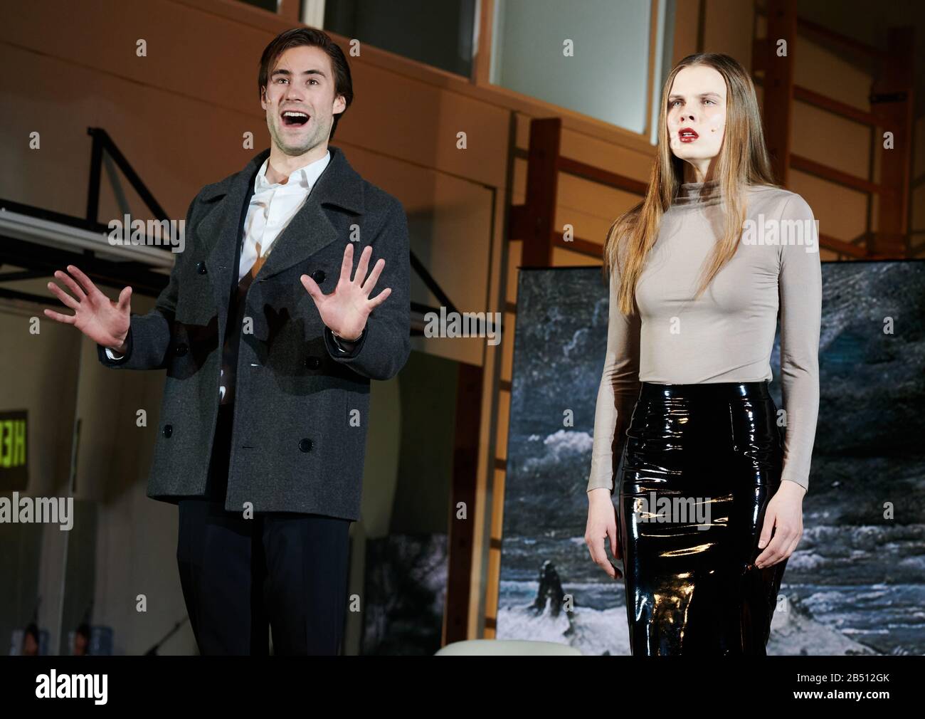 Berlin, Germany. 06th Mar, 2020. The theater actors Alexandra Revenko ...