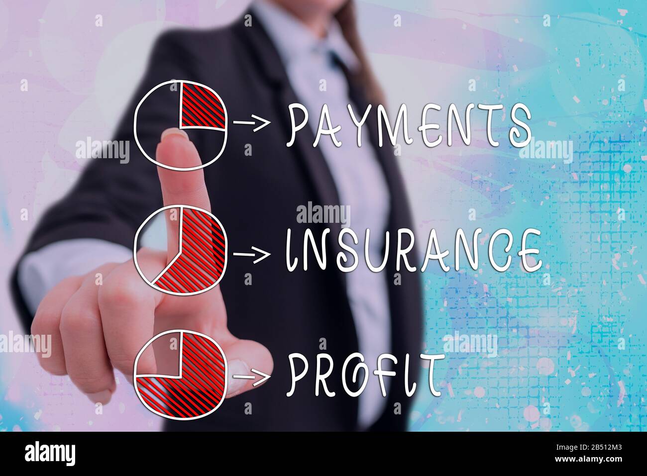 Writing note showing Fintech. Business concept for Financial technology ...