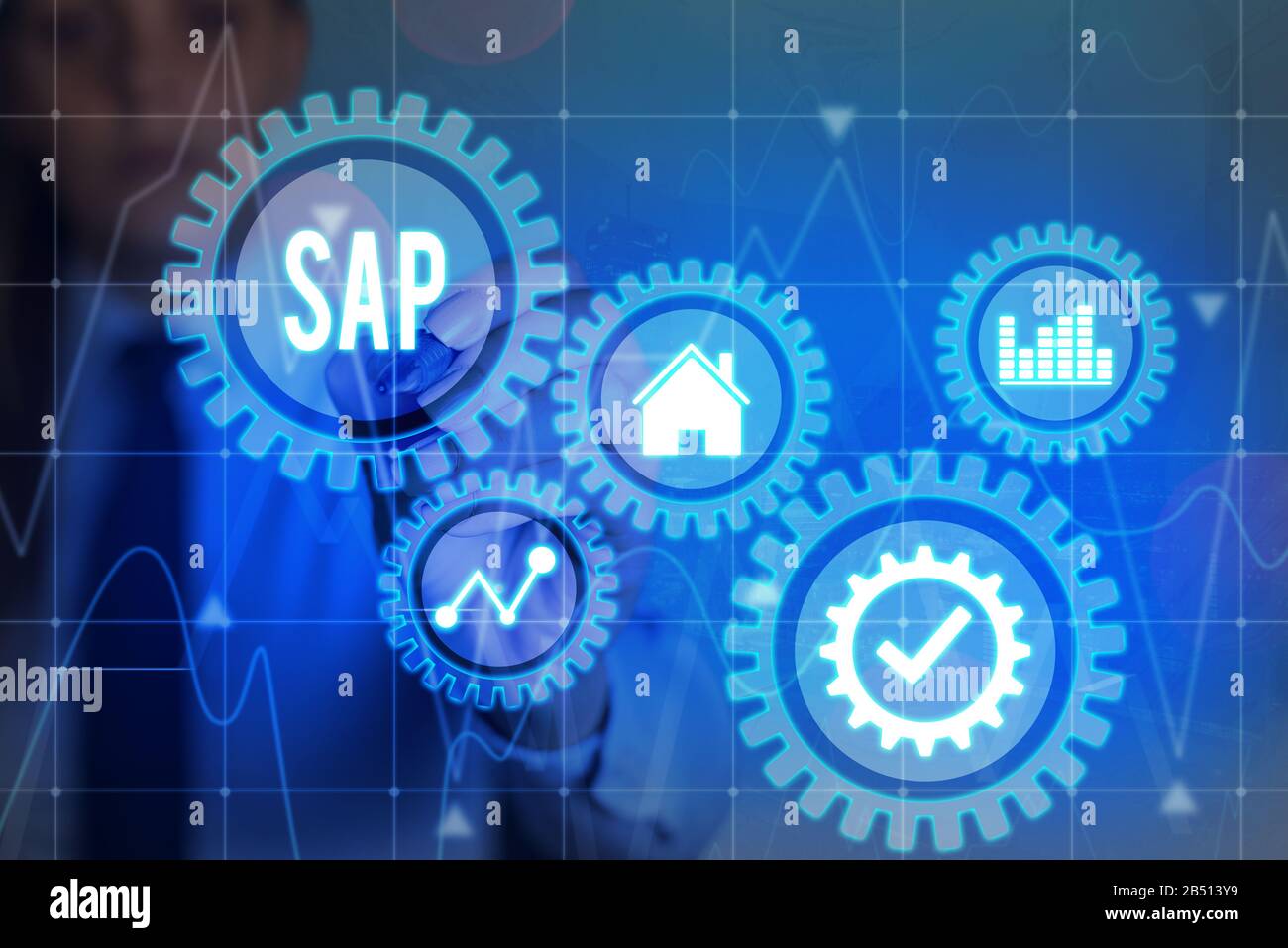 Word writing text SAP. Business photo showcasing SAP Business process ...