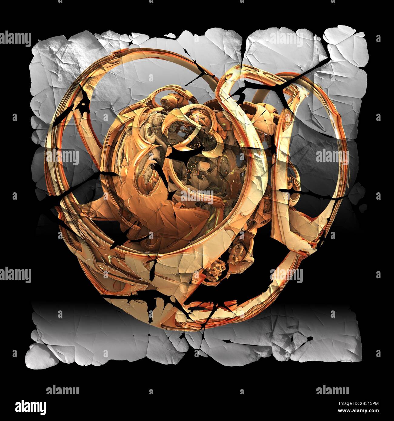 Embossed peeled plastic sticker on decayed paper Stock Photo - Alamy