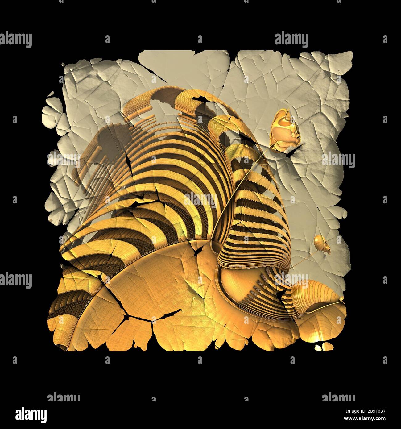 Embossed peeled plastic sticker on decayed paper Stock Photo - Alamy