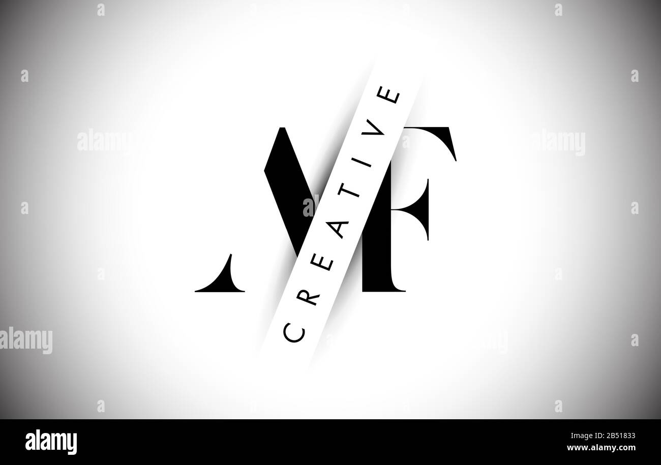 AF A F Letter Logo with Creative Shadow Cut and Overlayered Text Vector ...