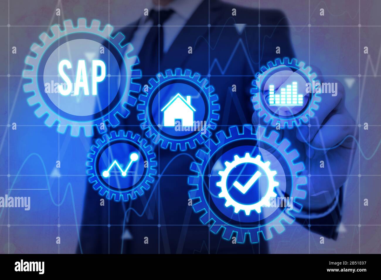 Word writing text SAP. Business photo showcasing SAP Business process ...