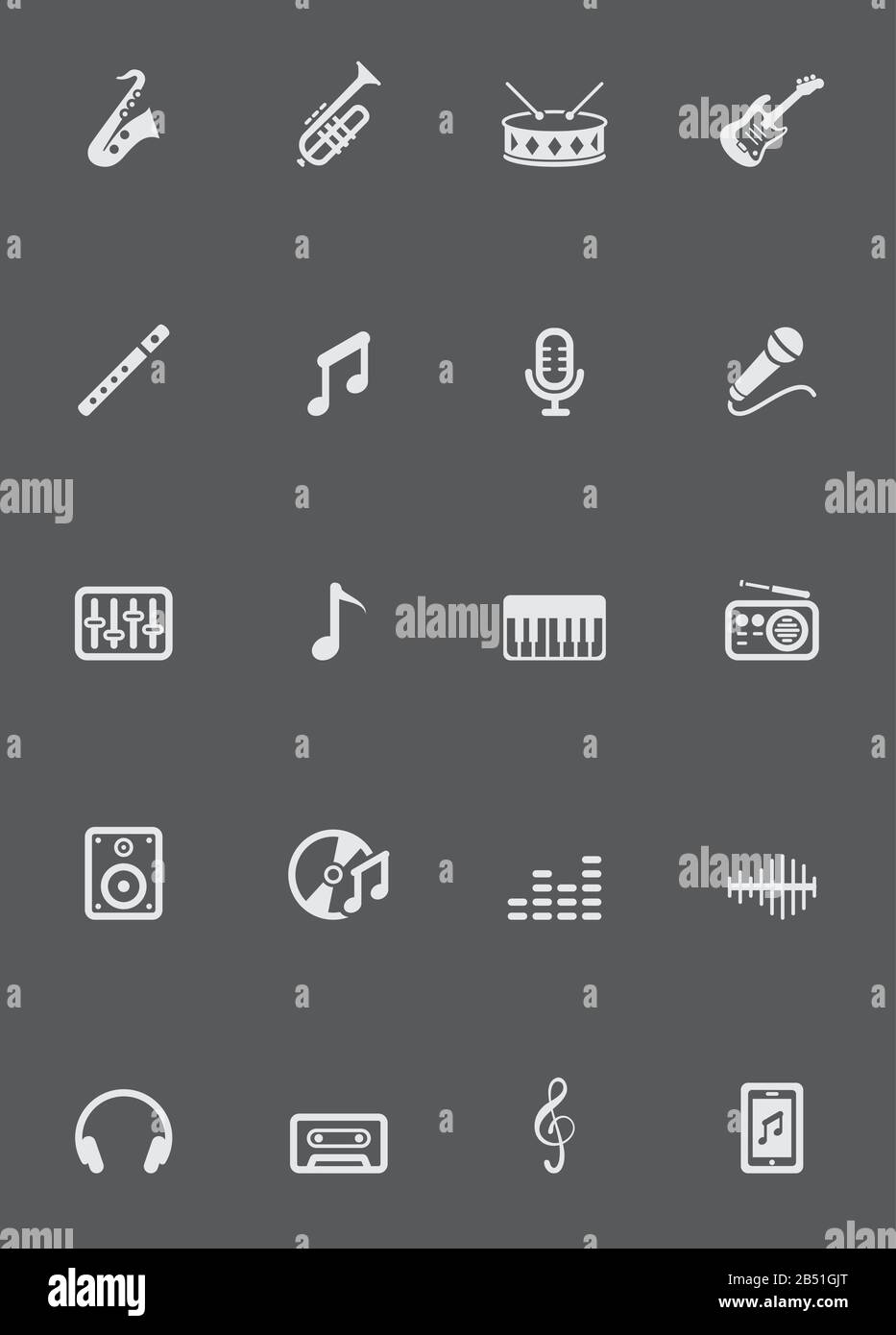 Music flute icon set Stock Vector Images - Alamy