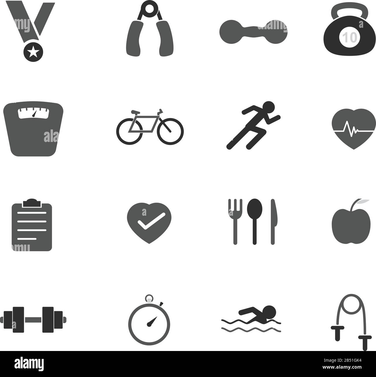 Workout icons set Stock Vector Images - Alamy