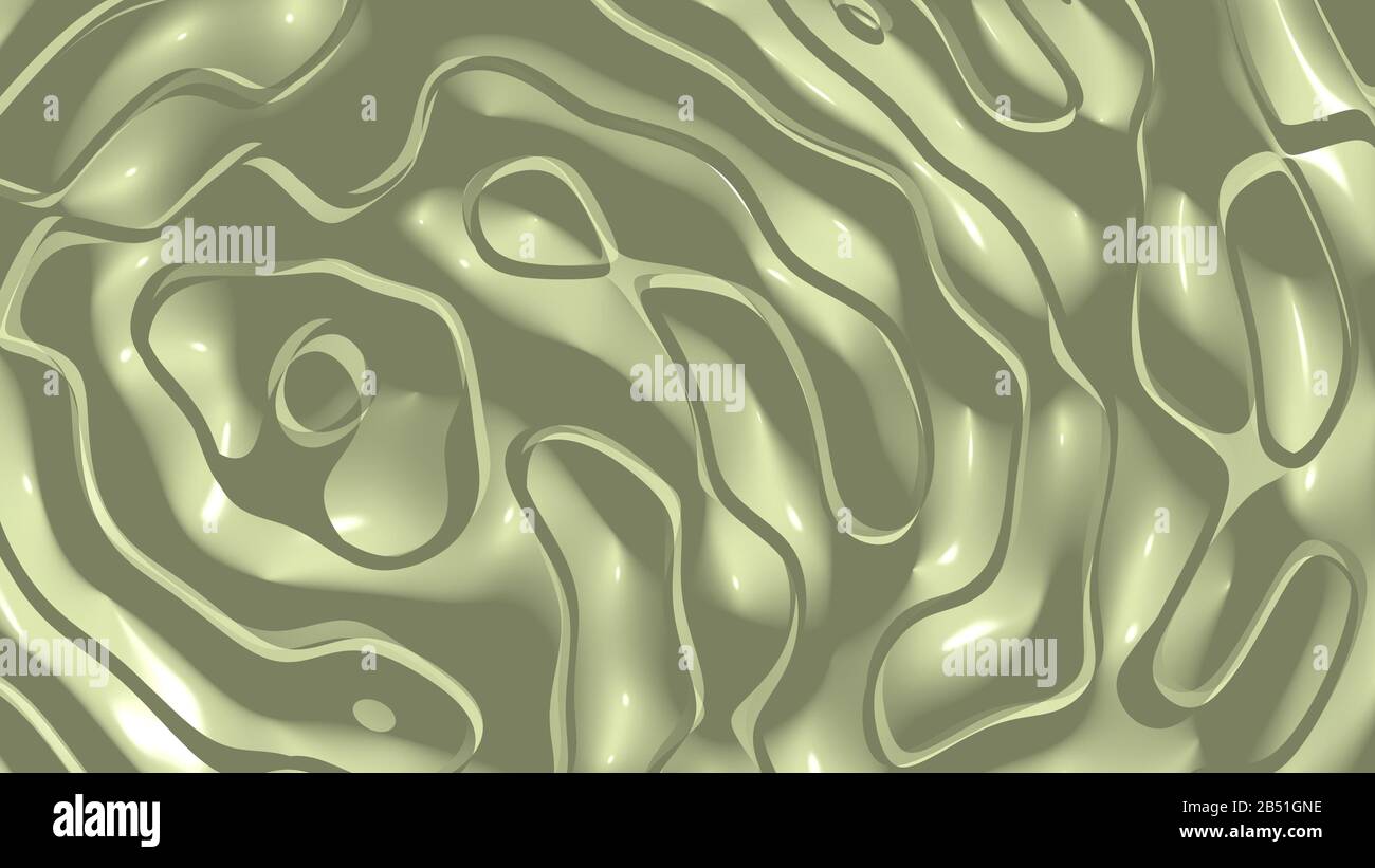 Simple light Mindaro monochromic 3D abstract background image made of ...