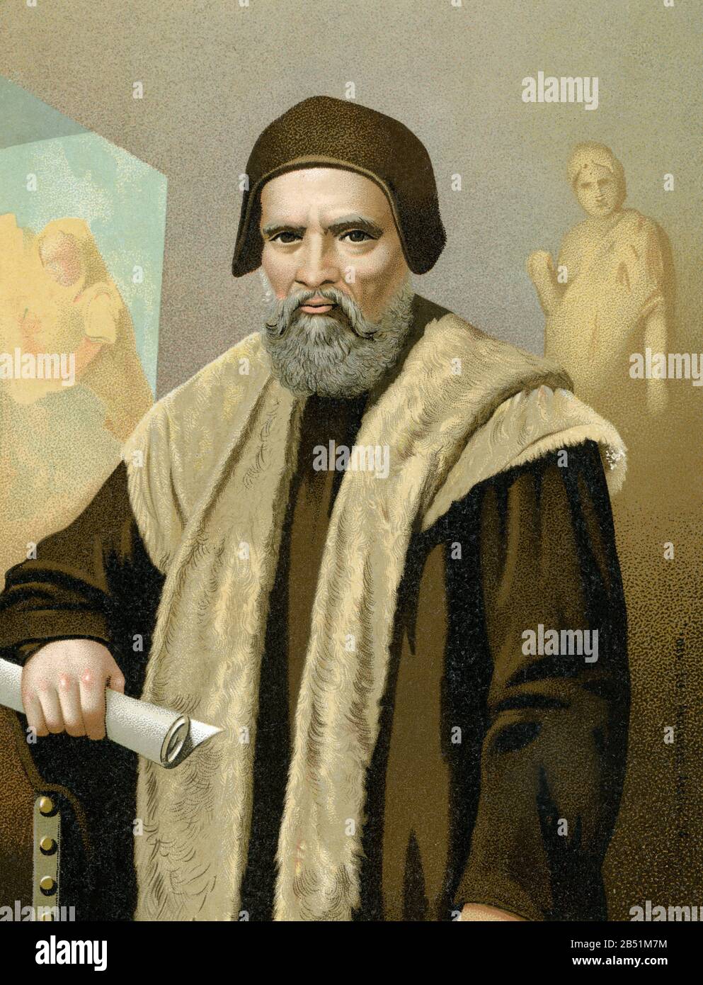 Vintage lithography architect hi-res stock photography and images - Alamy