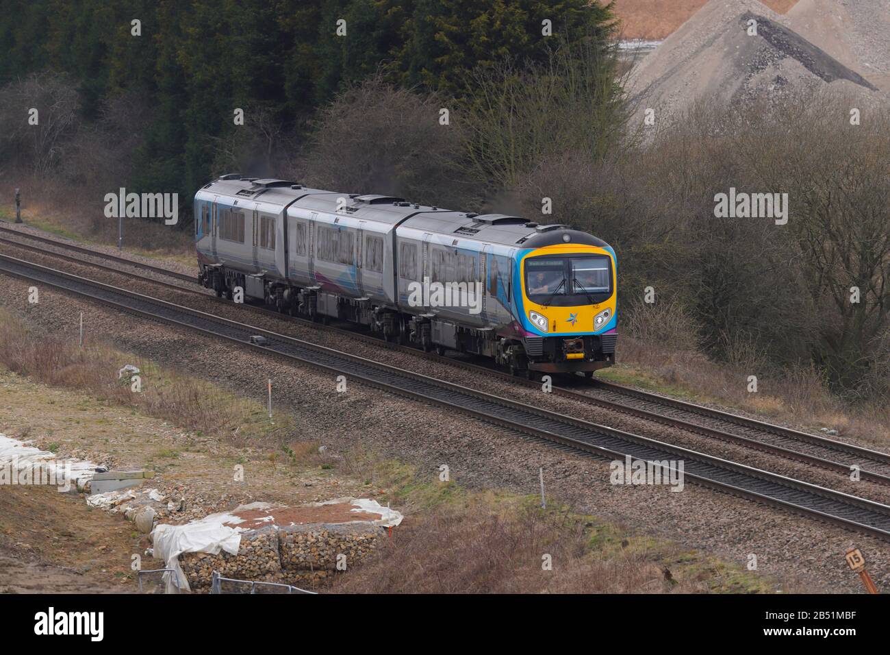 A British Rail Class 185 train operated by Transpennine Express seen ...