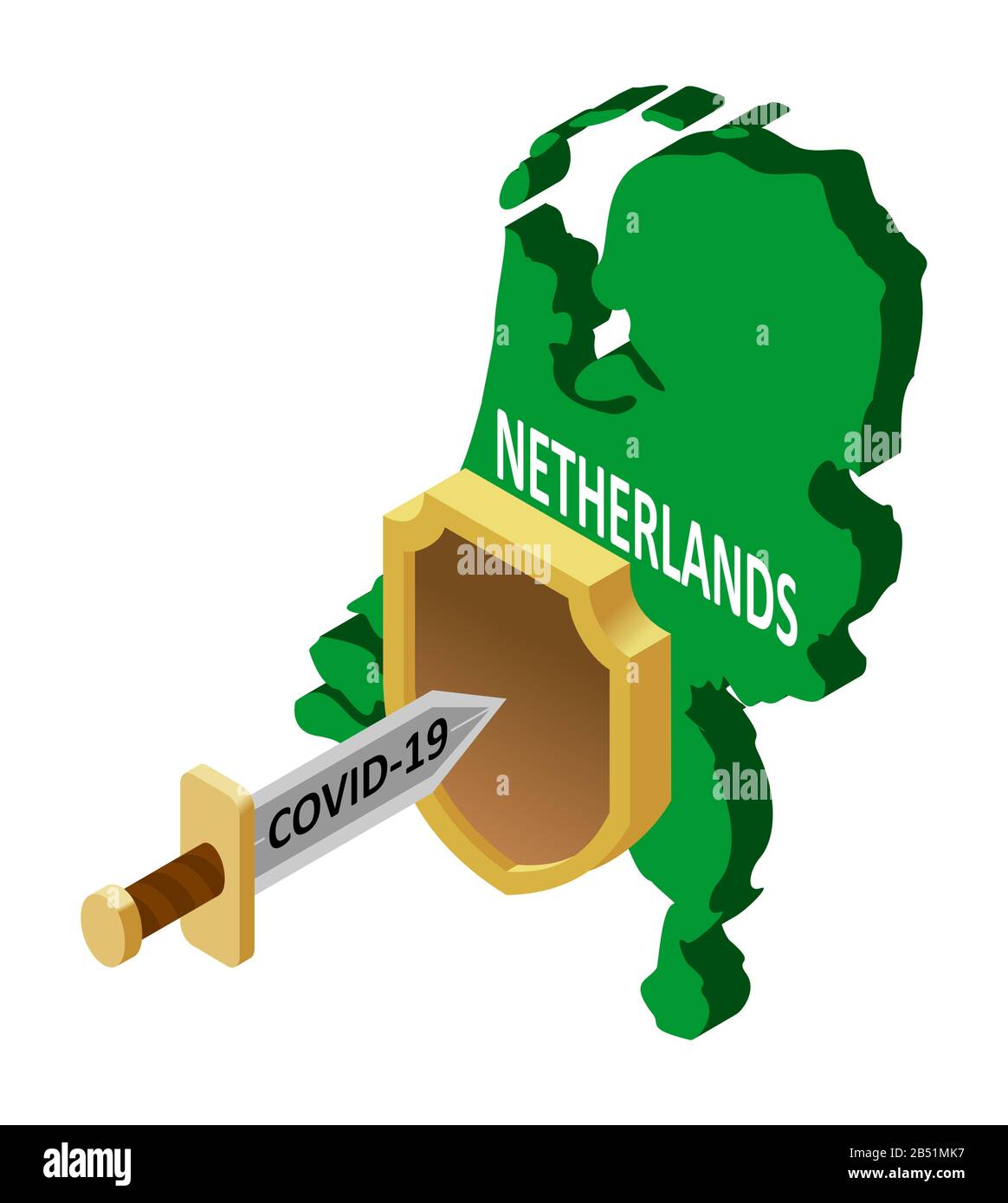 Protected in the netherlands Stock Vector Images - Alamy