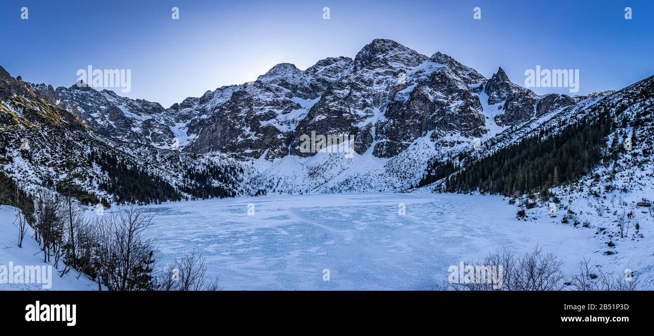 Morskie oko lake snowy mountain hi-res stock photography and images - Alamy