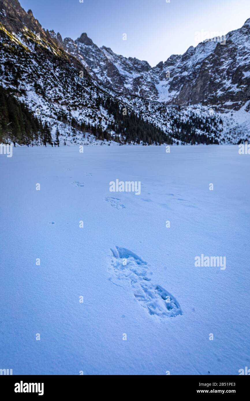 Morskie oko snowy mountain hi-res stock photography and images - Alamy